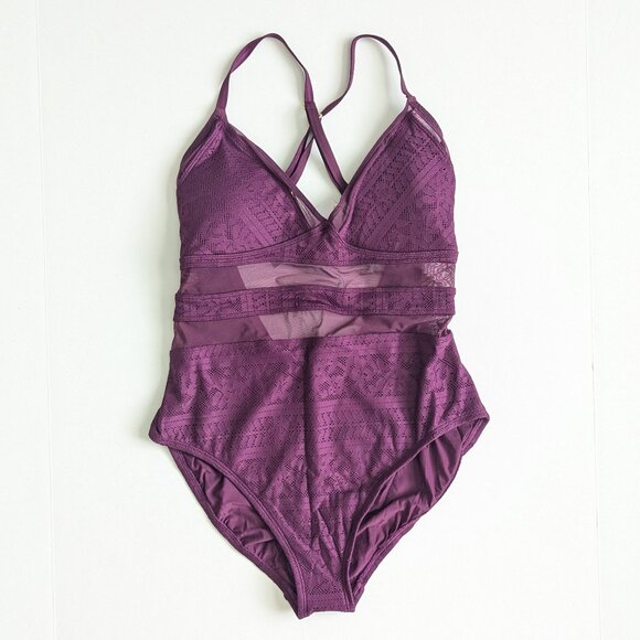Bleu Rod Beattie | Swim | Bleu Rod Beattie Crochet Mesh Onepiece ...